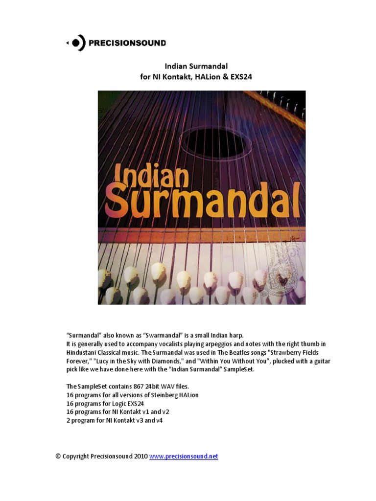 Surmandal Manual | Classical And Art Music Traditions | Leisure