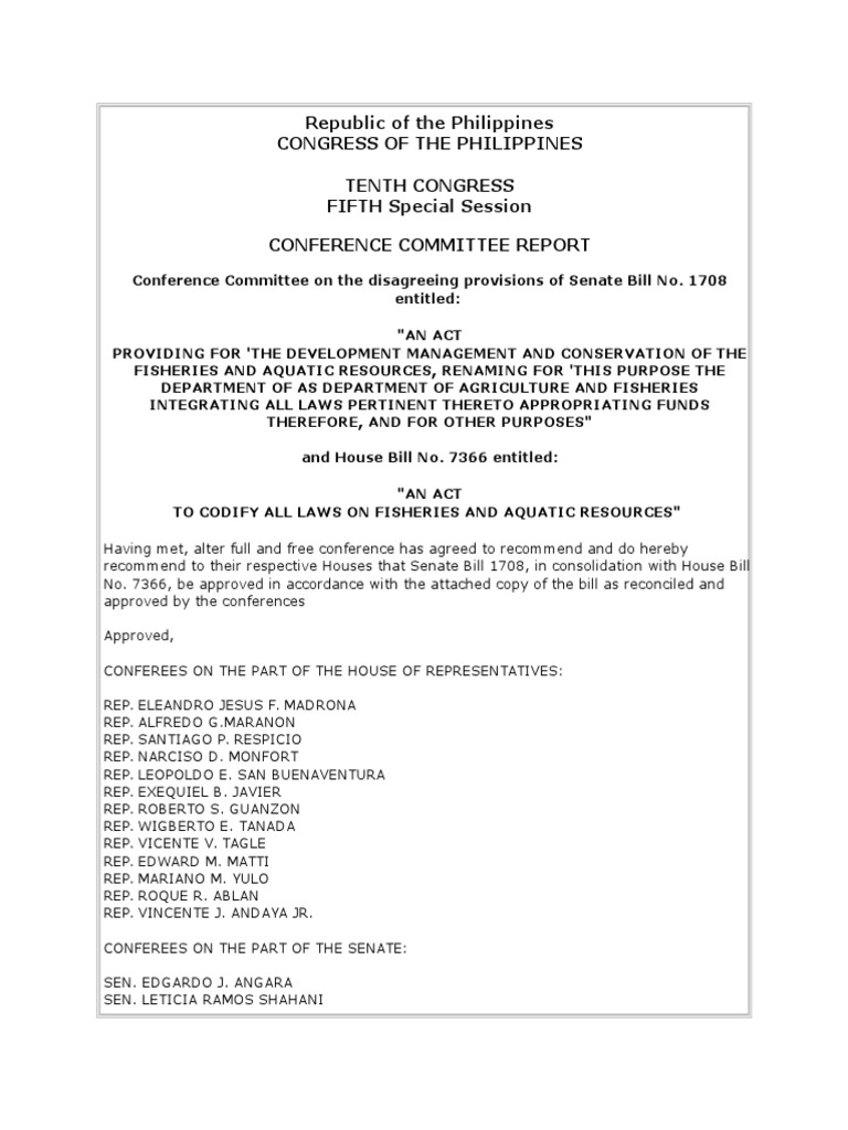 RA 8550 (Philippine Fisheries Code of 1998) | PDF | Coral | Sea