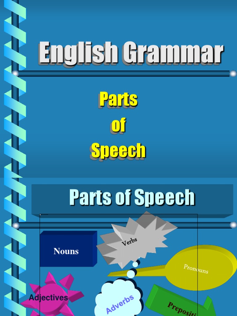 English Grammar: Parts of Speech | PDF | Language Arts & Discipline
