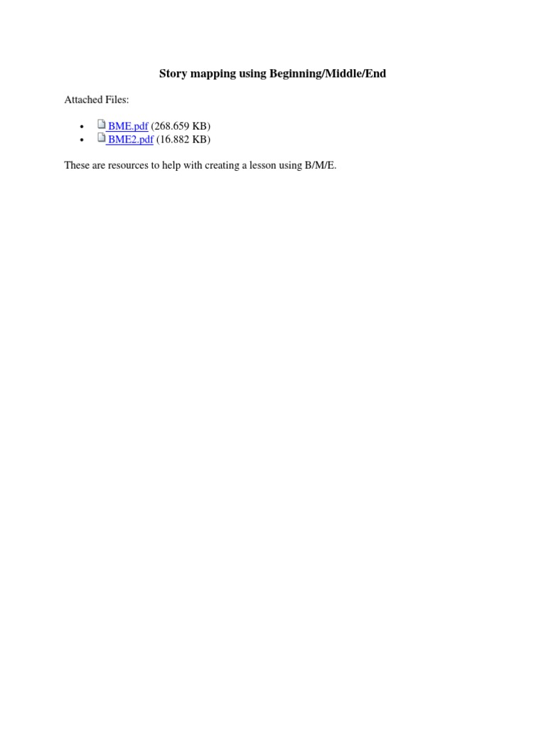 BME Story Mapping Lesson Resources | PDF | Computers