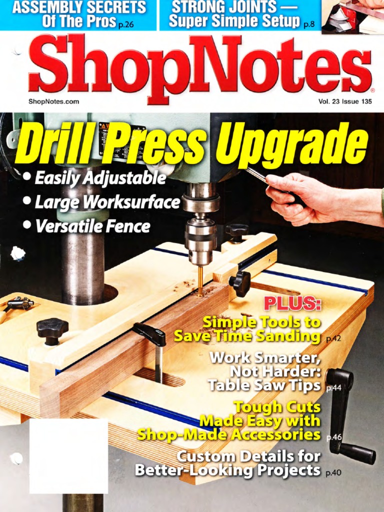 Shop Notes 135 May-Jun 2014 | PDF | Teaching Methods & Materials
