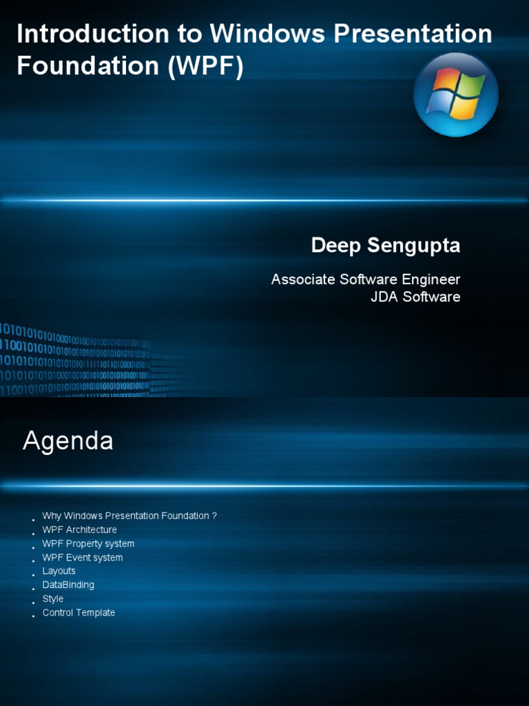 Presentation Wpf Final Pdf Windows Presentation Foundation Extensible Application Markup