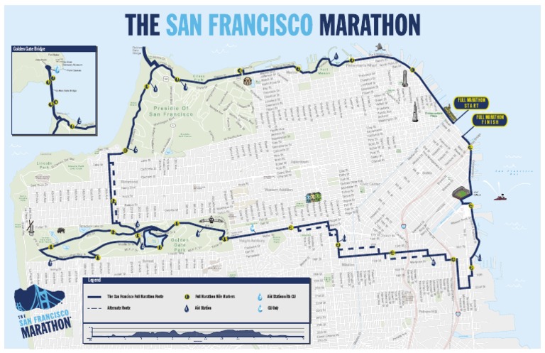 San Francisco Full Marathon Route Map | PDF
