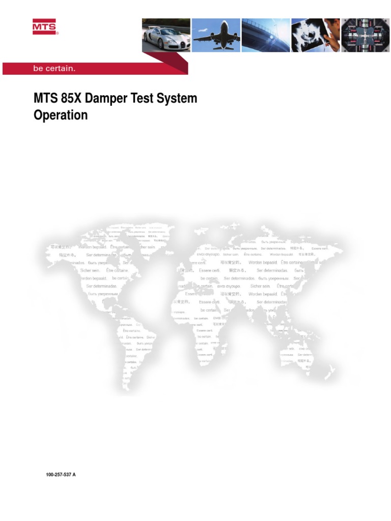 Mts 010184 | PDF | Technical Support | Actuator