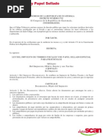 Ley Del Impuesto de Timbres Fiscales y de Papel Sellado Especial para Protocolos | PDF ...