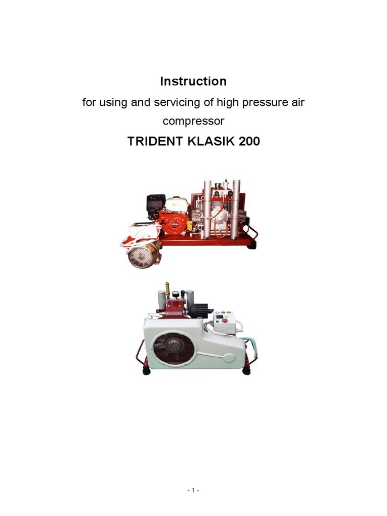 Manual Trident Klasik 200 | PDF | Engines | Gas Compressor