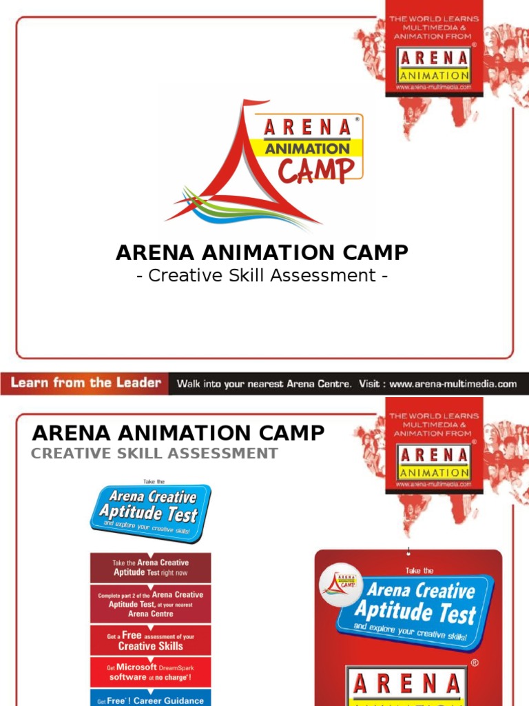 Arena Animation Skill Assessment Guide | PDF | Animation | Graphic Design