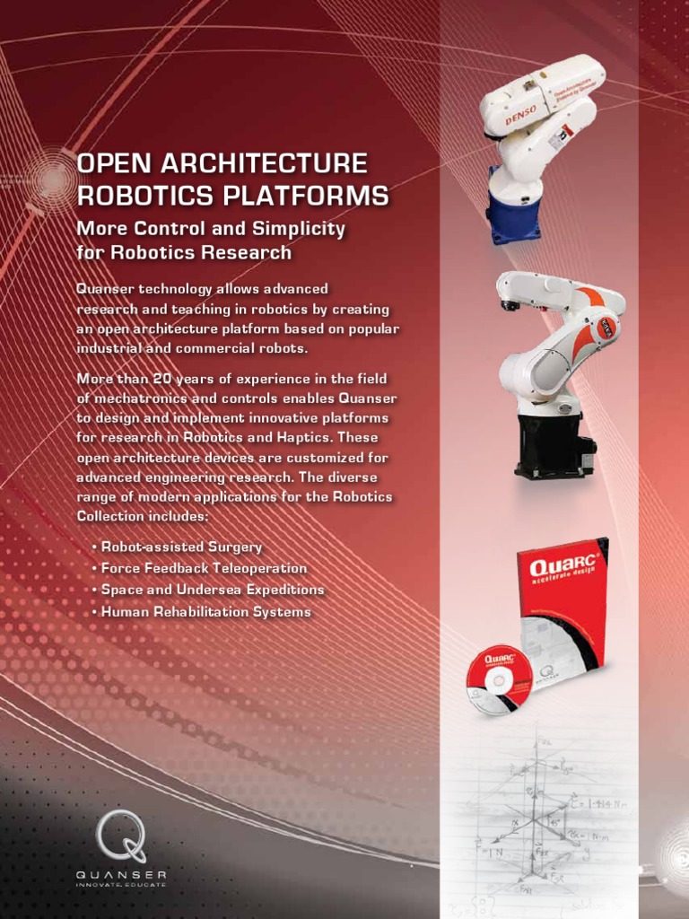 Quanser Robotics Platforms Brochure | PDF | Robot | Robotics