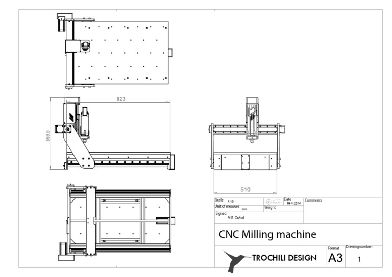 CNC Milling Machine: 1 Trochili Design | PDF | Business Process ...