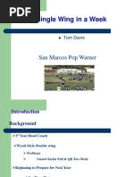 Double Wing Playbook | PDF | Sports Rules And Regulations | Sport Variants