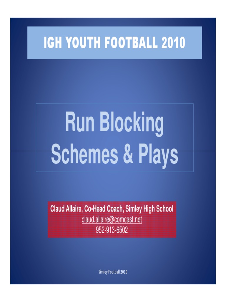 Youth Run Game | PDF | Gridiron Football | Association Football