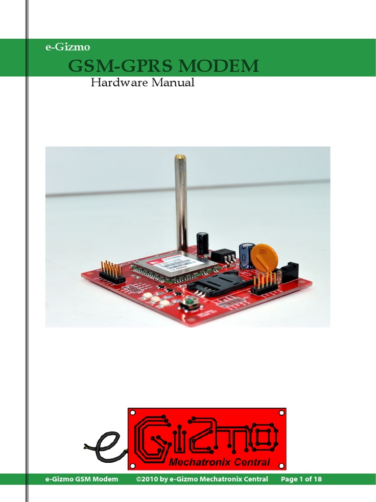 Sim900d GSM Modem Kit Manual | PDF | Short Message Service | Subscriber ...
