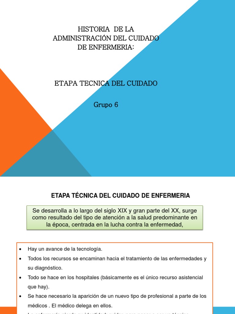 Etapa Tecnica de Cuidado - Grupo 6 | PDF | Enfermería | Hospital