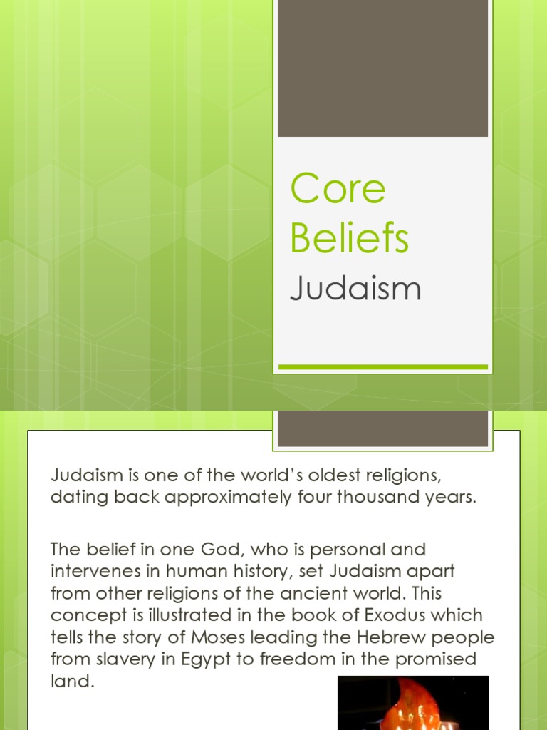 Core Beliefs Judaism-2 | PDF | Orthodox Judaism | Halakha