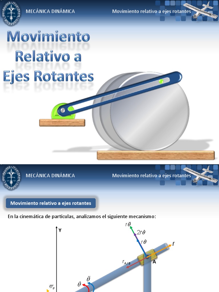 Movimiento Relativo en Ejes Rotantes | PDF | Movimiento (física ...