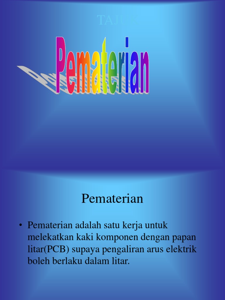 Teknik Pematerian | PDF