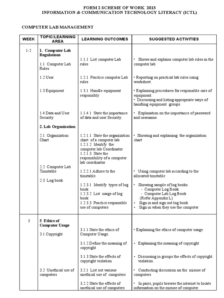 Ictl Form 2 | PDF | Computer Network | Internet Ictl Form 2 | PDF | Computer Network | Internet