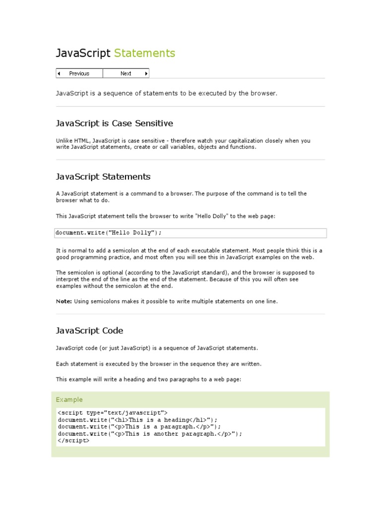 JavaScript Basics for Beginners | PDF