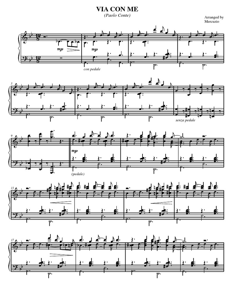 Via Con Me (Paolo Conte)