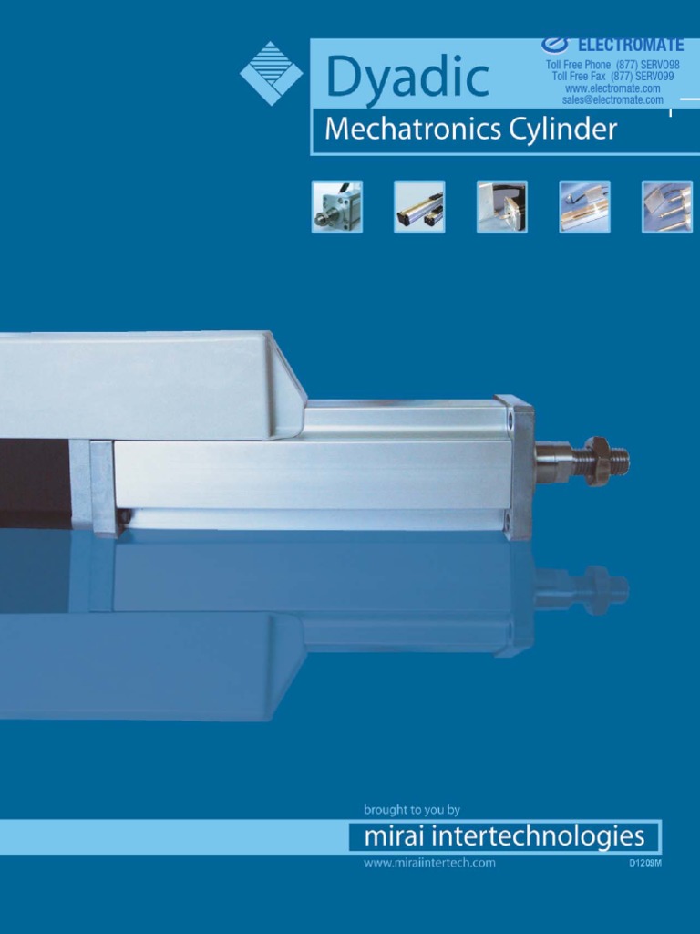 Dyadic Mechatronics Cylinder Catalog | PDF | Servomechanism | Actuator