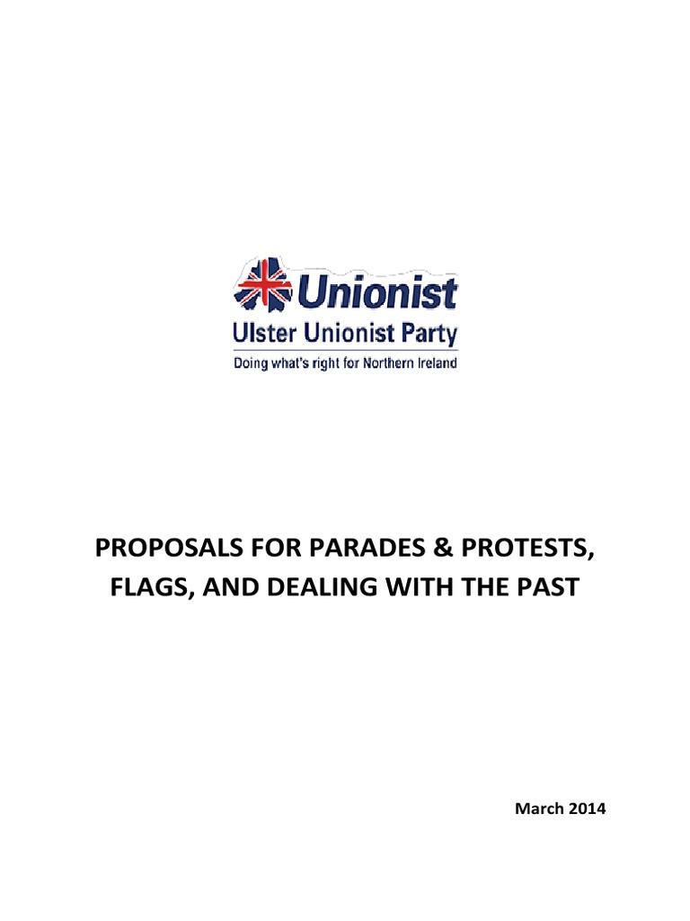 UUP Proposals Protests Flags Past 20140300 | PDF | Northern Ireland ...