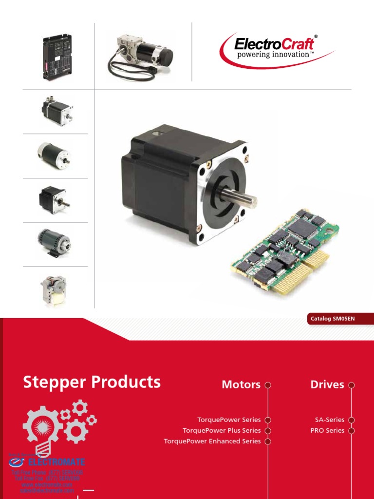 Electrocraft Stepper Catalog | PDF | Electromagnetism | Manufactured Goods