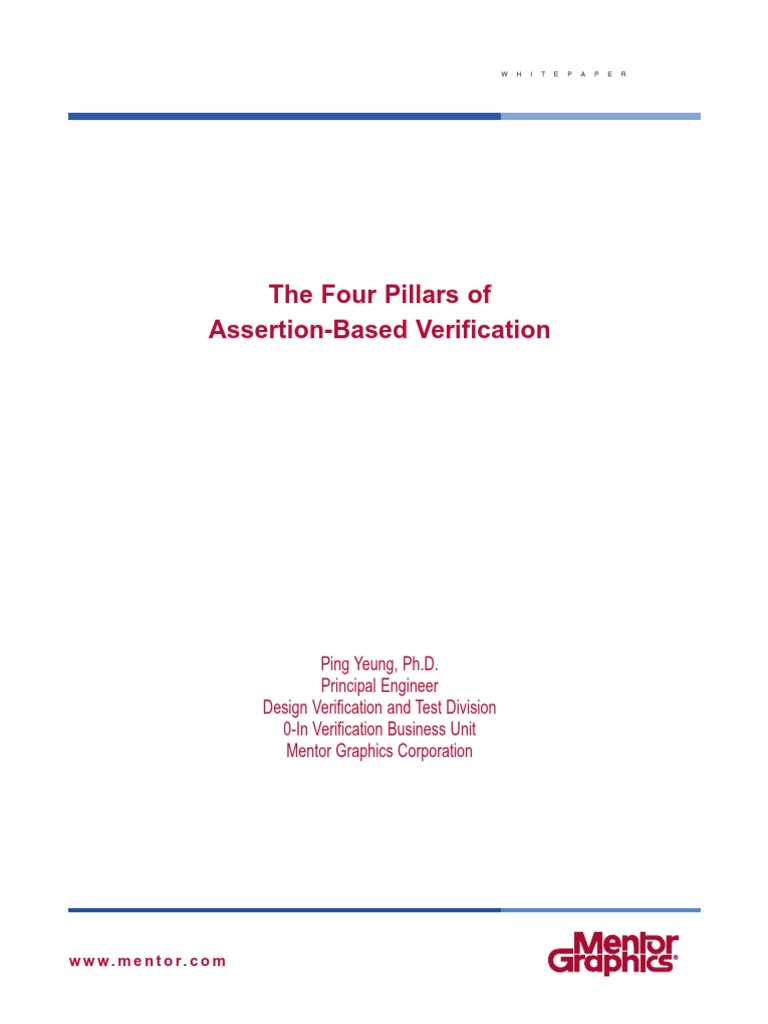 The Four Pillars of Assertion Based Verification | PDF | Formal Verification | Simulation