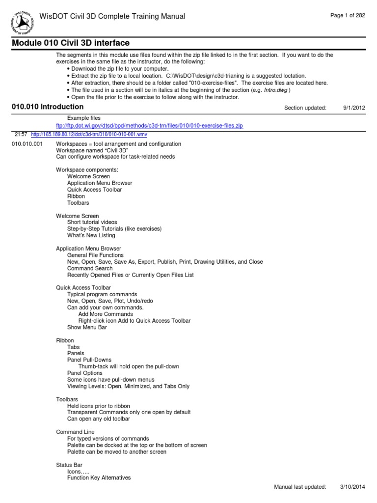 Wisdot c3d Train Manual | PDF | Icon (Computing) | Auto Cad