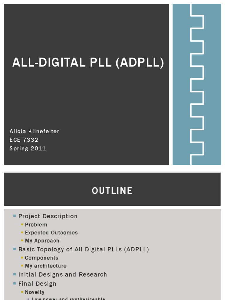 Low Power All-Digital PLL Design | PDF | Telecommunications Engineering ...