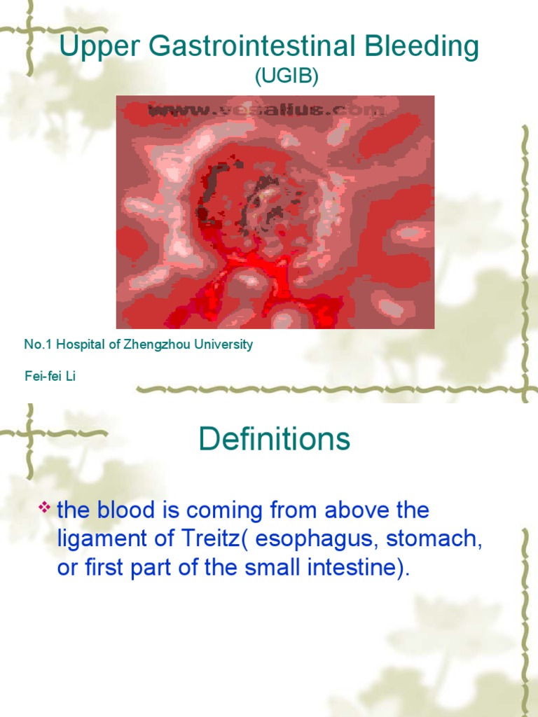 10.UGI Bleeding | PDF | Gastroenterology | Clinical Medicine
