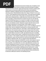 Macbeth Hamartia | PDF | Macbeth