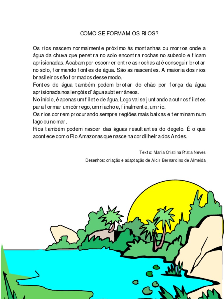 Como se formam os rios