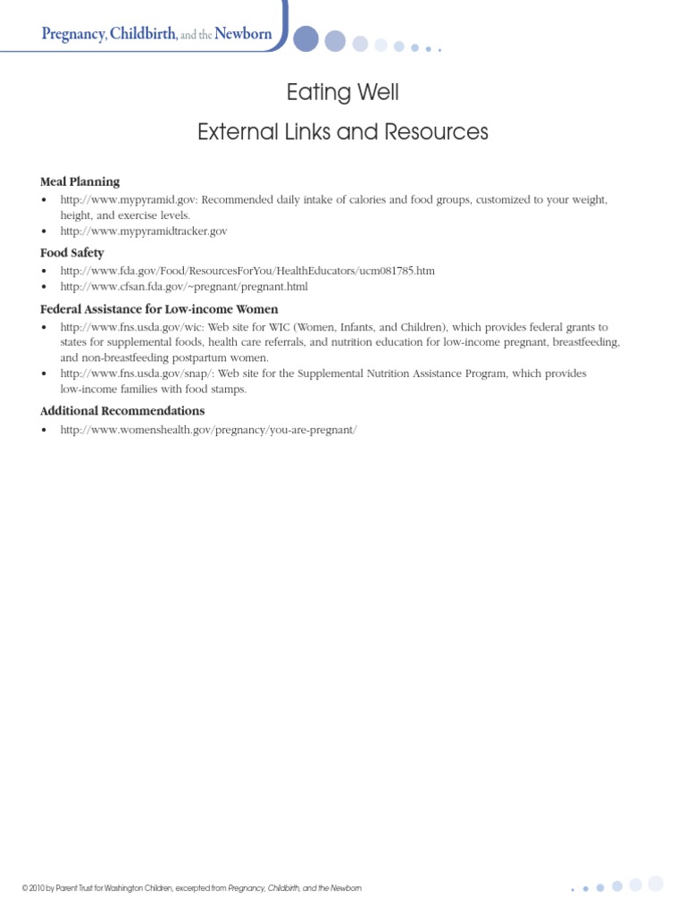 Eating Well Resources | PDF | Social Science | Wellness