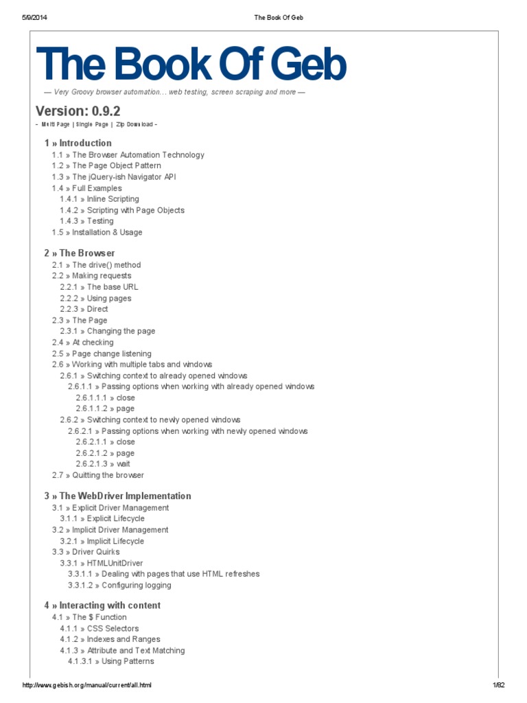 The Book of Geb | PDF | J Query | Parameter (Computer Programming)