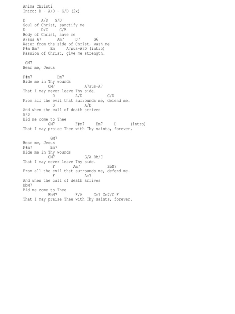 Anima Christi by Bukas Palad