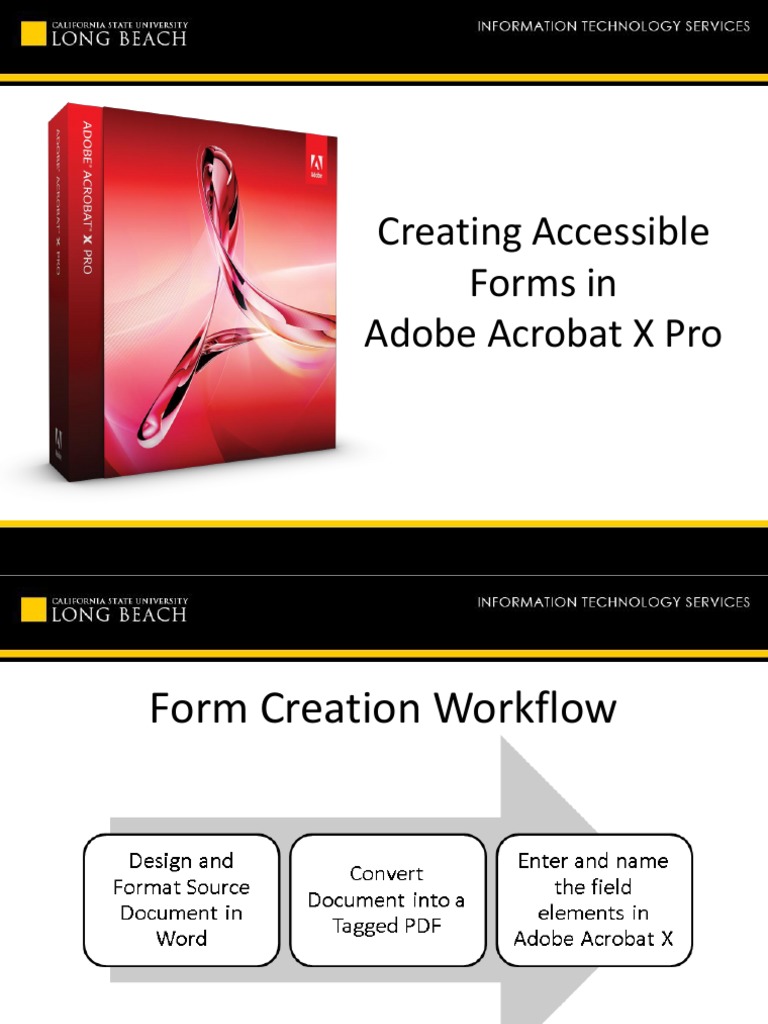 Creating Accessible Forms in Adobe Acrobat X Pro | PDF | Portable Document Format | Page Layout