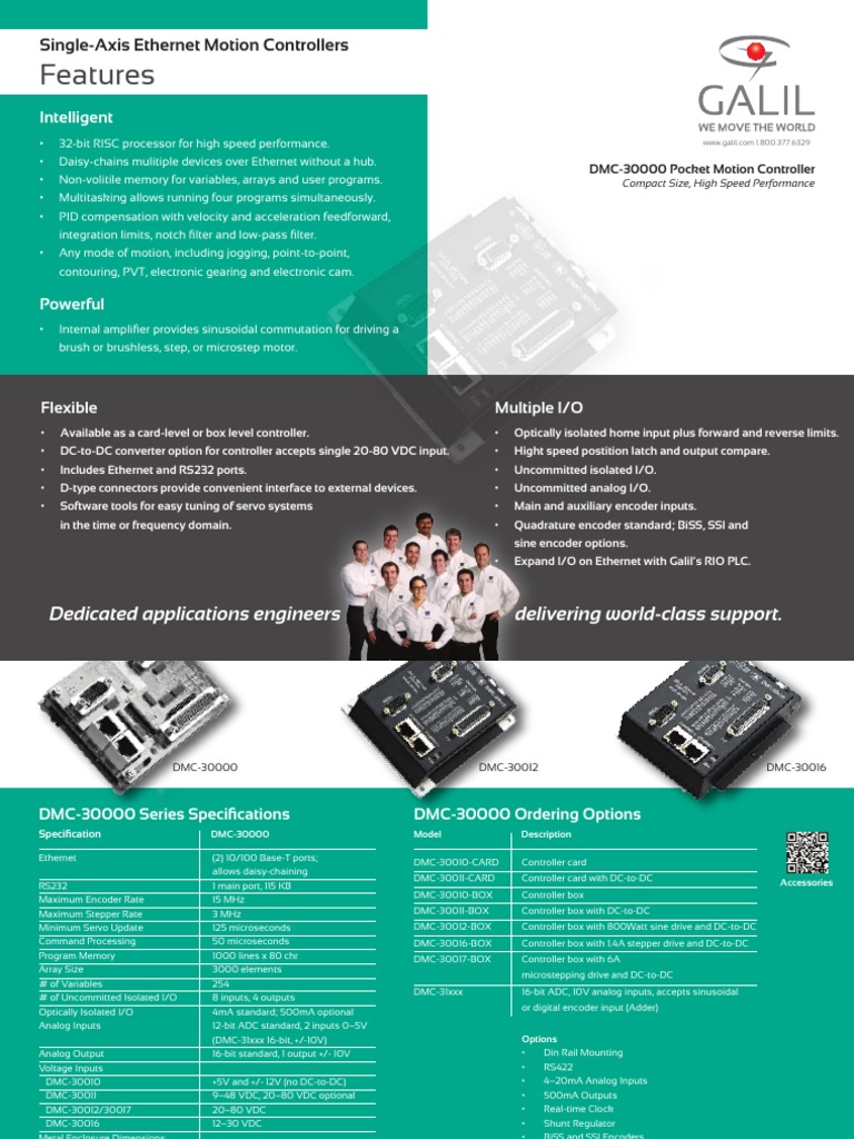Galil Single Axis Motion Controller Brochure | Download Free PDF | Electronic Engineering ...
