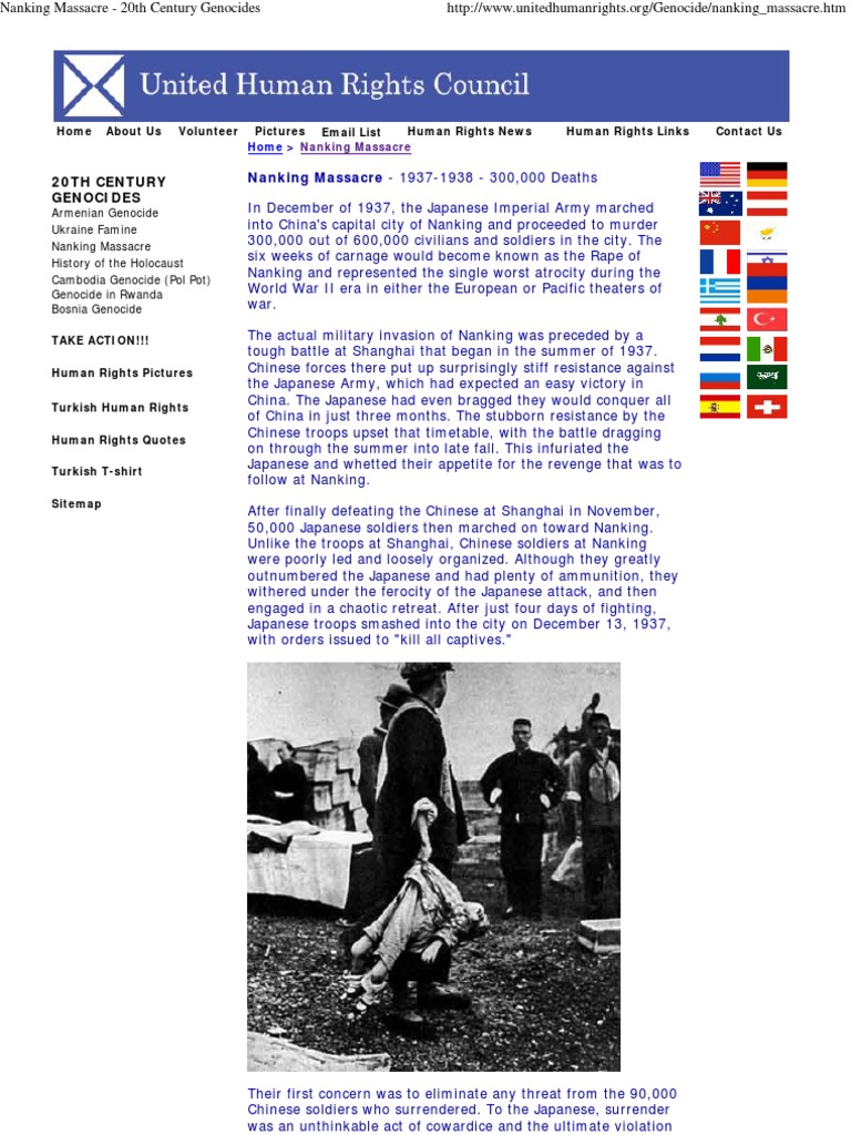 20th Century Genocides Las Masacres en Nanking China | PDF