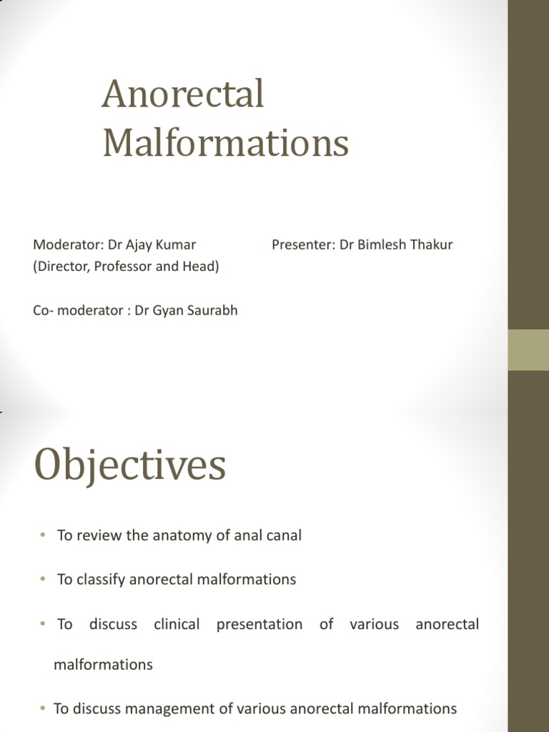 Anorectal Malformations | PDF | Medical Specialties | Gastroenterology