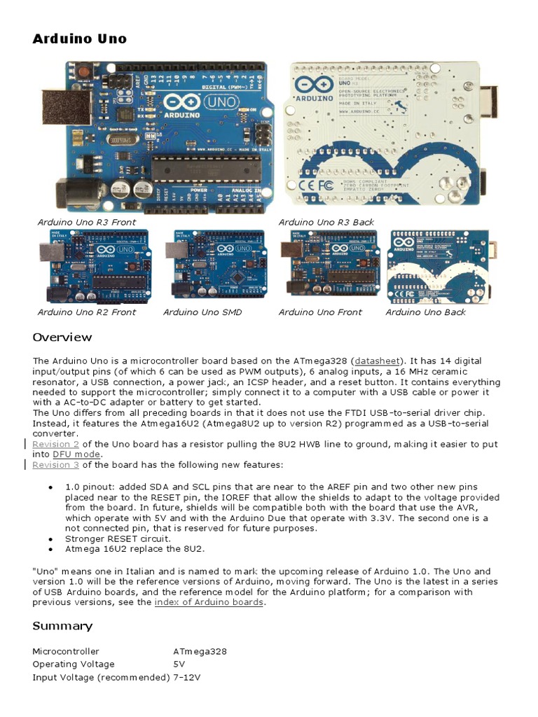 Arduino Data | PDF