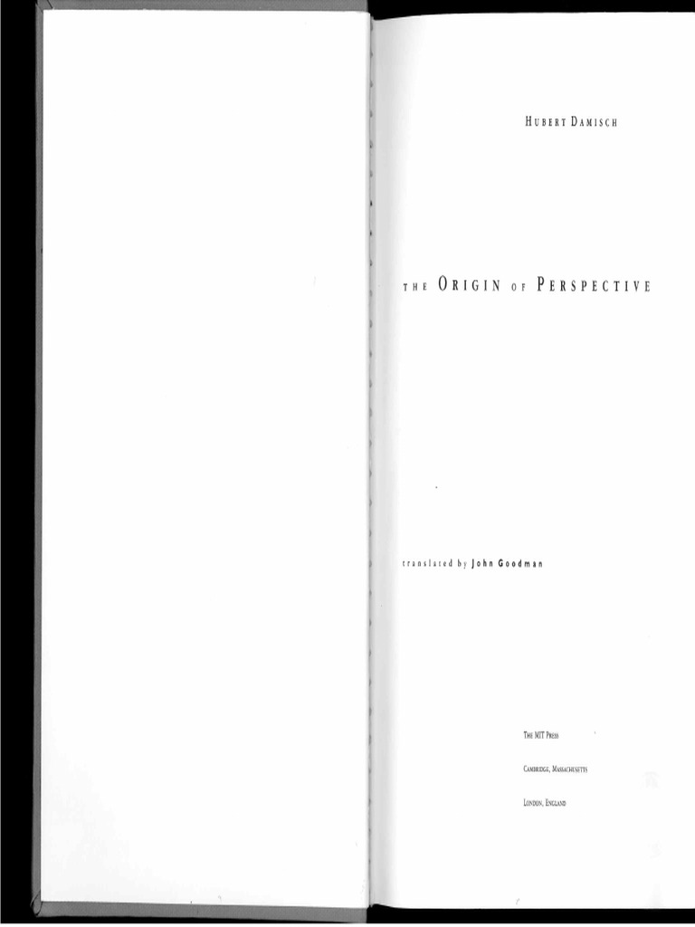 DAMISCH, Hubert - The Origin of Perspective Part1 PDF | PDF