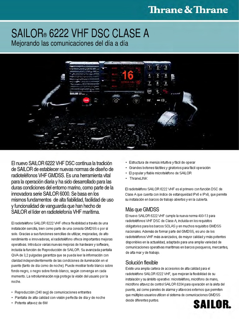 Sailor-Vhf 6222 Es | PDF | Software | Electrónica