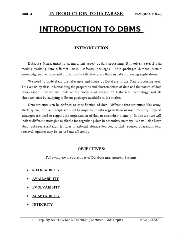 Introduction To DBMS | PDF | Oracle Database | Ibm Db2