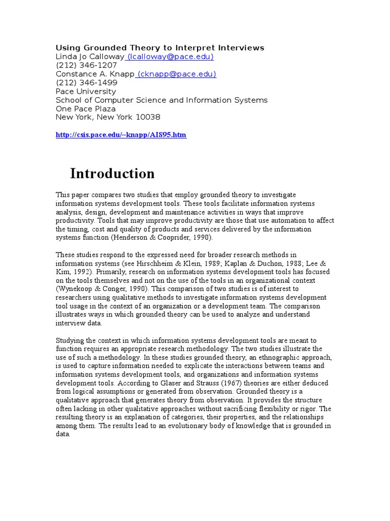 Using Grounded Theory To Interpret Interviews | PDF | Qualitative Research | Software ...
