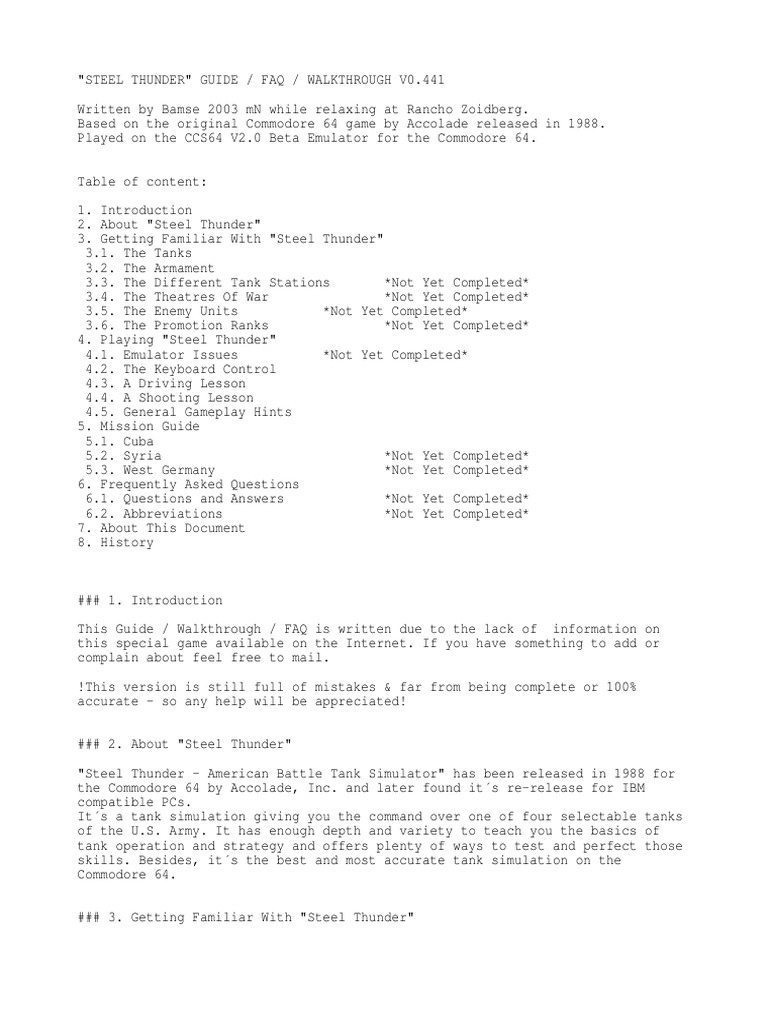 Steel Thunder | PDF | Tanks | Shell (Projectile)