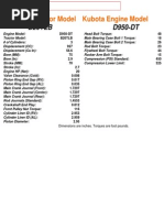 Torque Specifications For Kubota | PDF | Engines | Transportation ...
