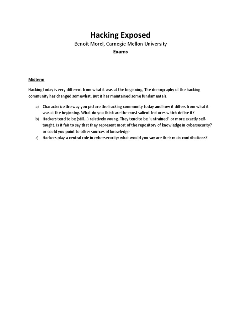 Evolving Landscape of Hacking | PDF | Security Hacker | Hacker Culture