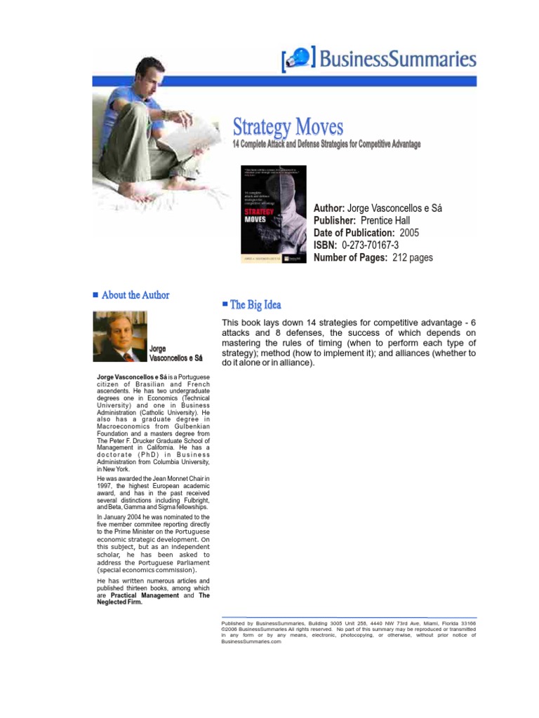 Strategy Moves | PDF | Competition | Business