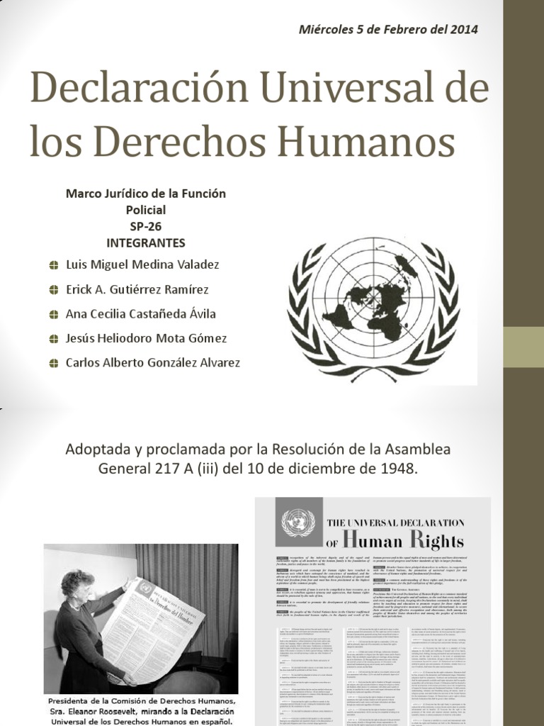 Declaración Universal de Los Derechos Humanos | PDF | Libertad | Derechos