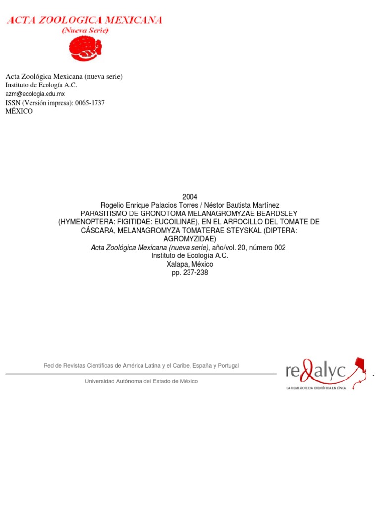 Nueva información sobre el parasitismo de Gronotoma melanagromyzae en ...